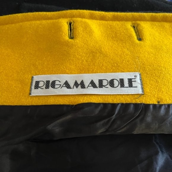 Rigamarole | Jackets & Coats | 96s Rigamarole Yellow And Black Cape ...